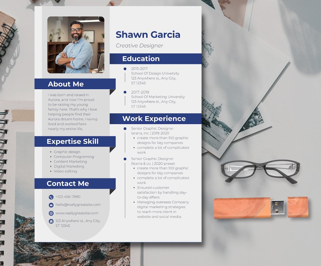 Creative Design Resume Template, Classic CV Template, Formal Design ...