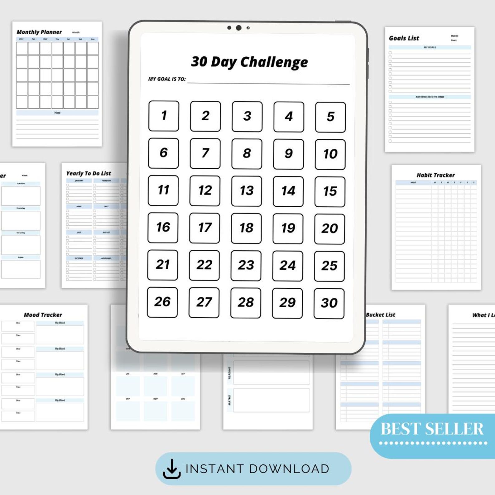 Goal Planning Workbook, Productivity Planner, Personal Development ...