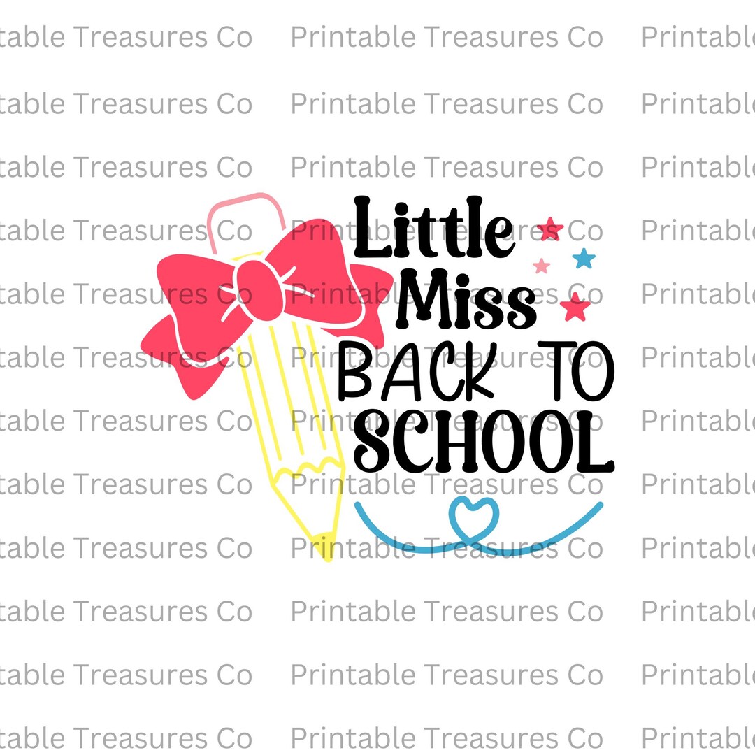 Little Miss Back to School SVG Files, First Day of School, Teacher Svg ...