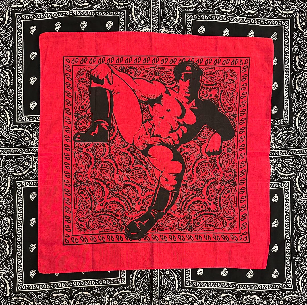 Leather Daddy Biker Gay Vintage Art Etienne Dom Orejudos Paisley ...