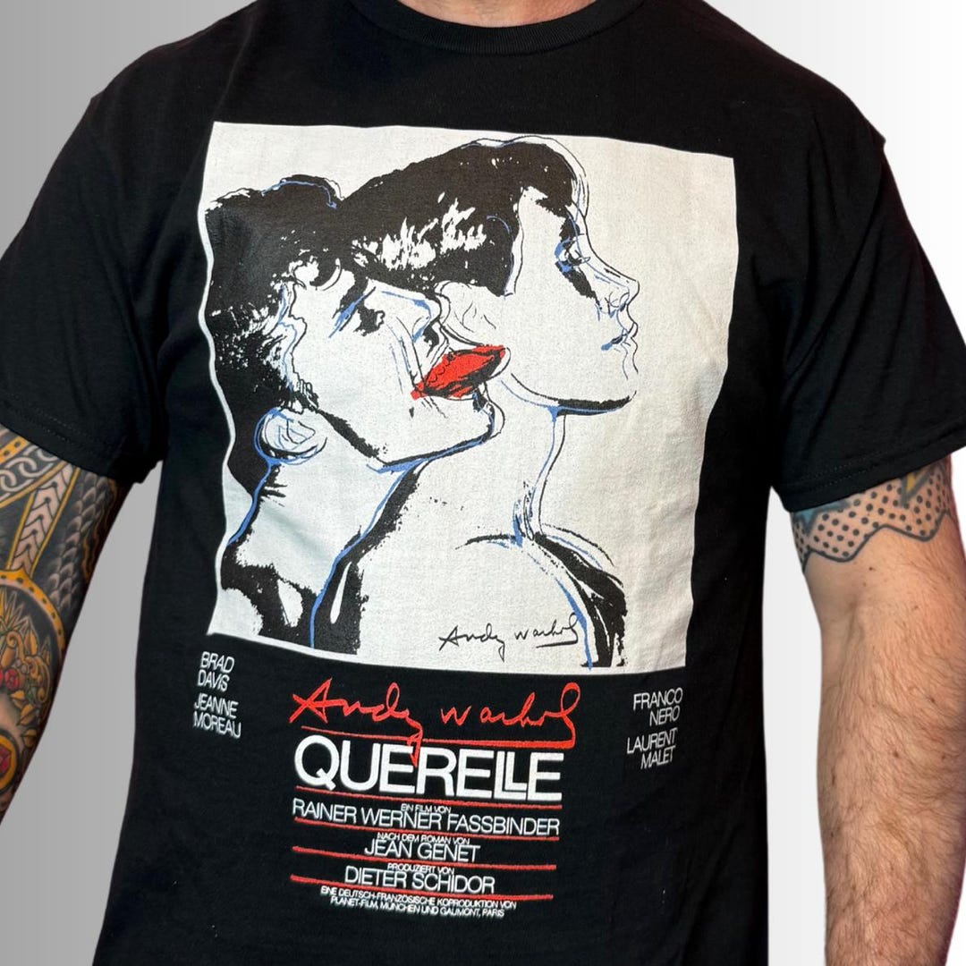 Gay Querelle Film Poster Tee, Art History Warhol Genet Fassbinder Shirt ...