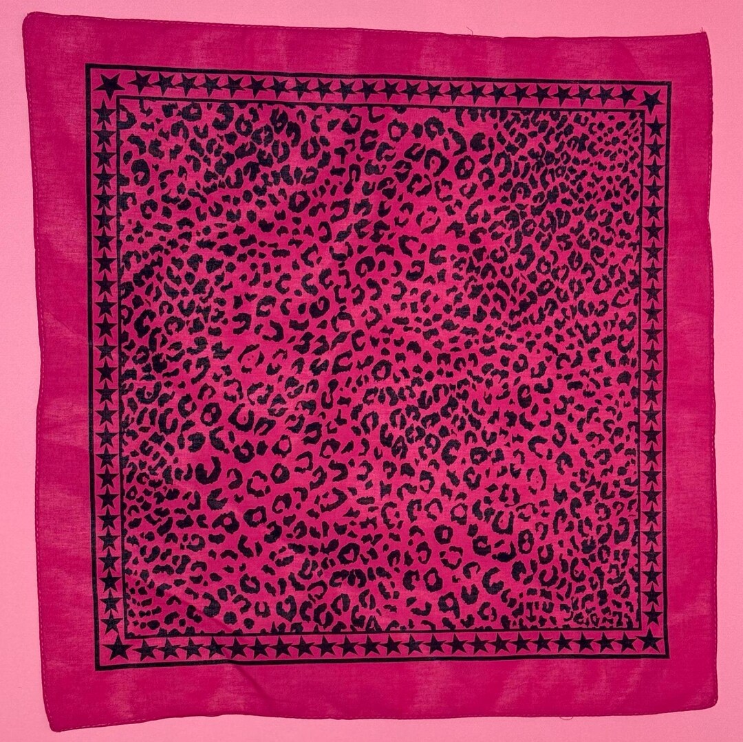 Cheetah Leopard Print Bandana Handkerchief Hanky Do Rag - Etsy
