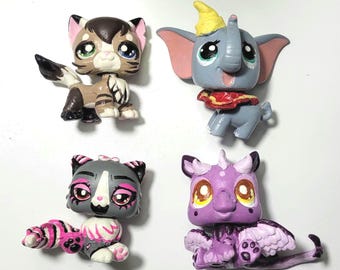 Littlest Pet Shop Custom Glass-eye OOAK || Pink Pearly Collie - Etsy