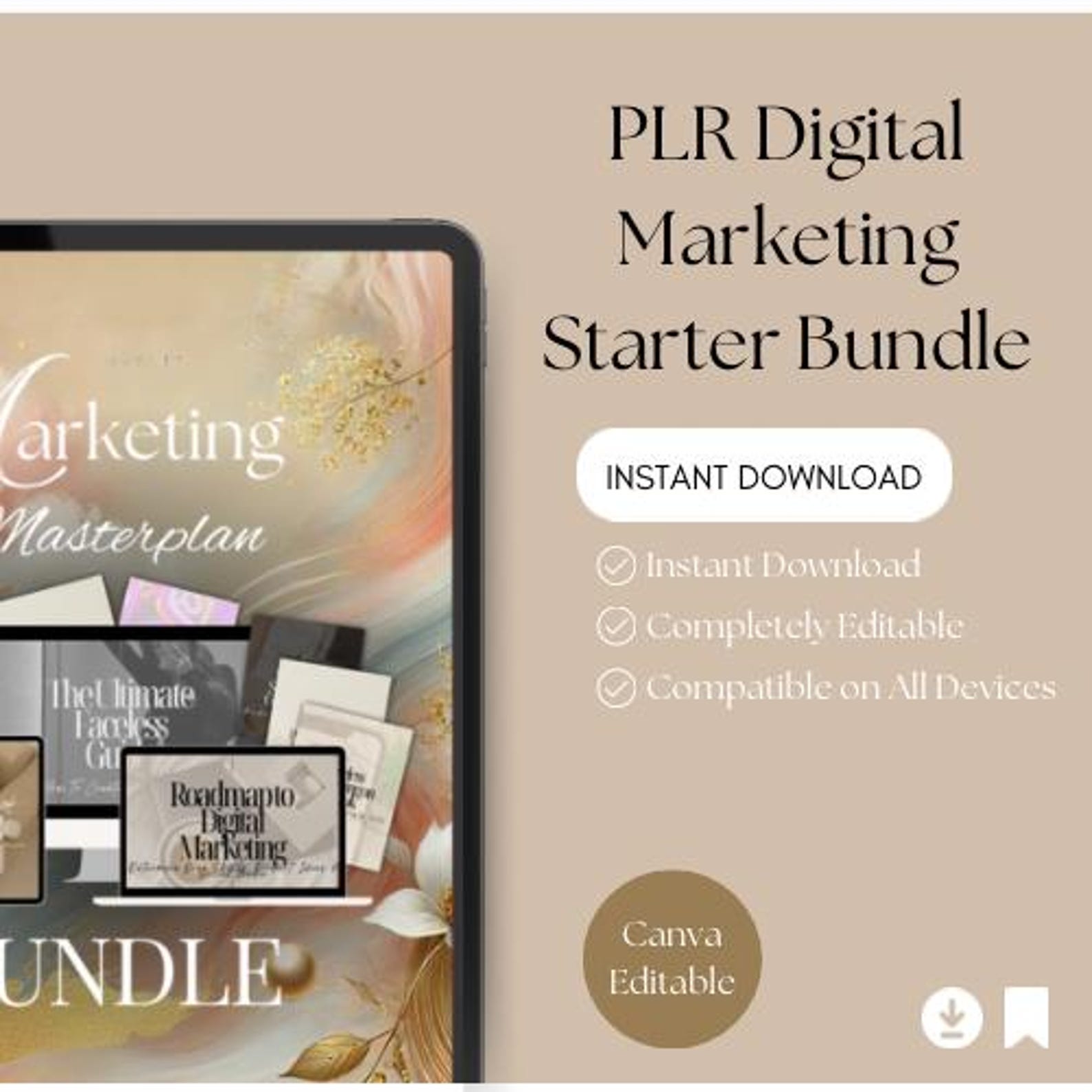 Marketing Masterplan Bundle Digital Business Guides, Private Label ...