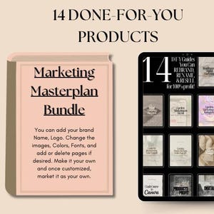 Marketing Masterplan Bundle Digital Business Guides, Private Label ...