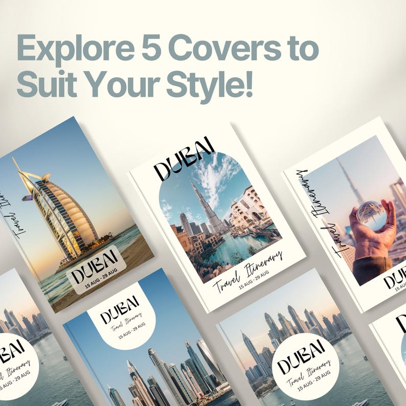 Dubai Travel Itinerary Template, Travel Planner, Dubai Trip Itinerary ...