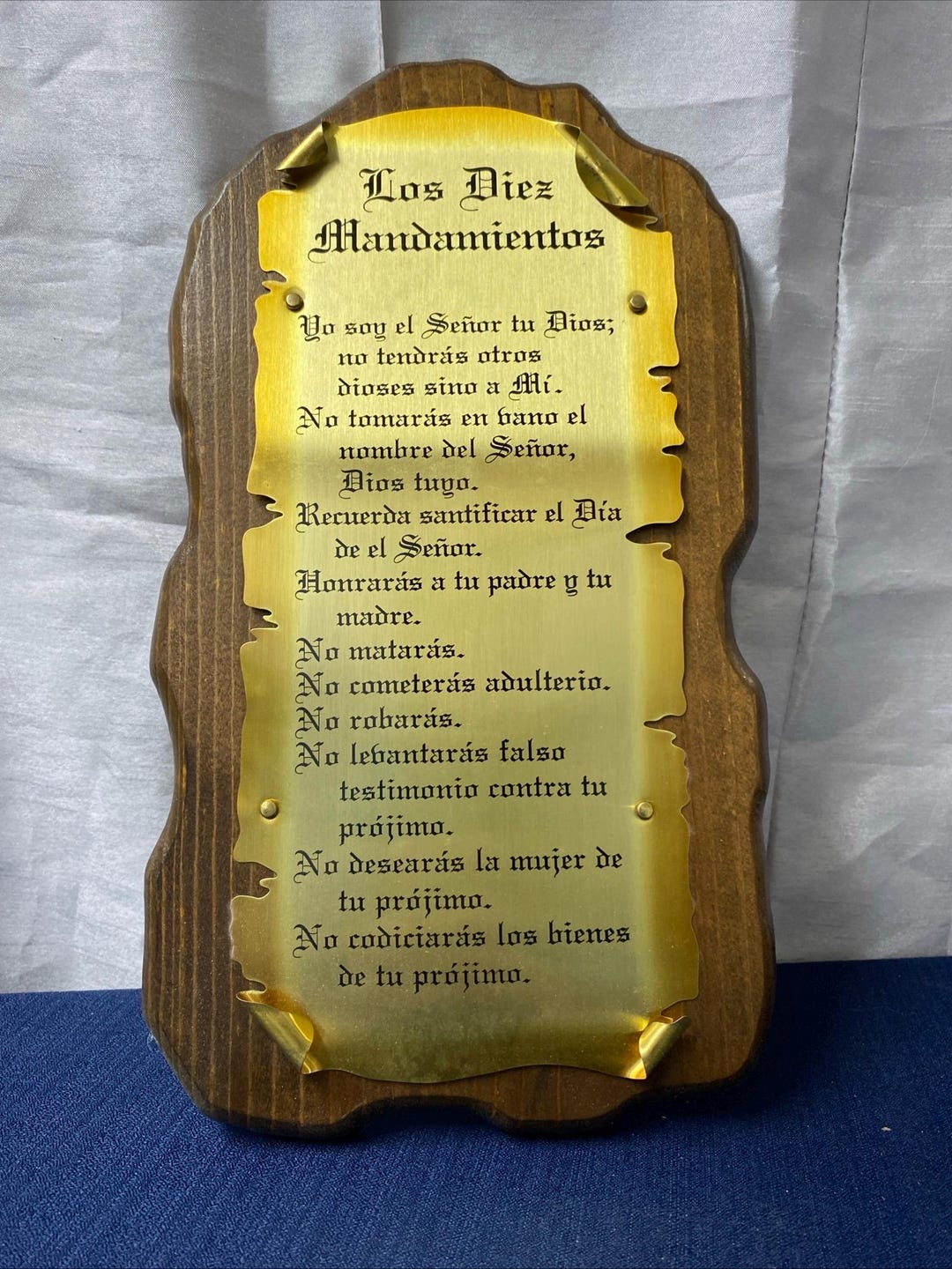 Ten Commandments in Spanish - Etsy