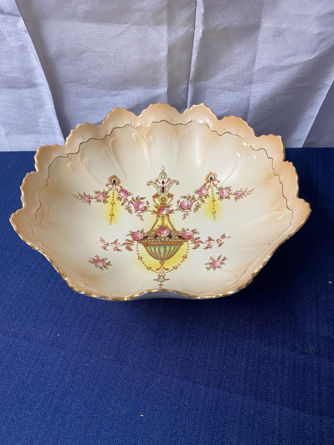 Antique Crown Devon Blushware Bowl - Etsy