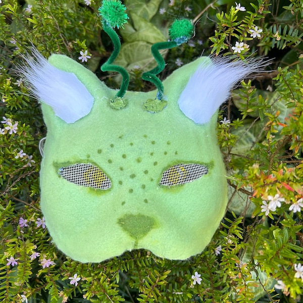 Therian Cat Alien Mask - Etsy UK