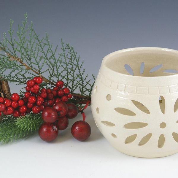 Pottery Luminary - Etsy