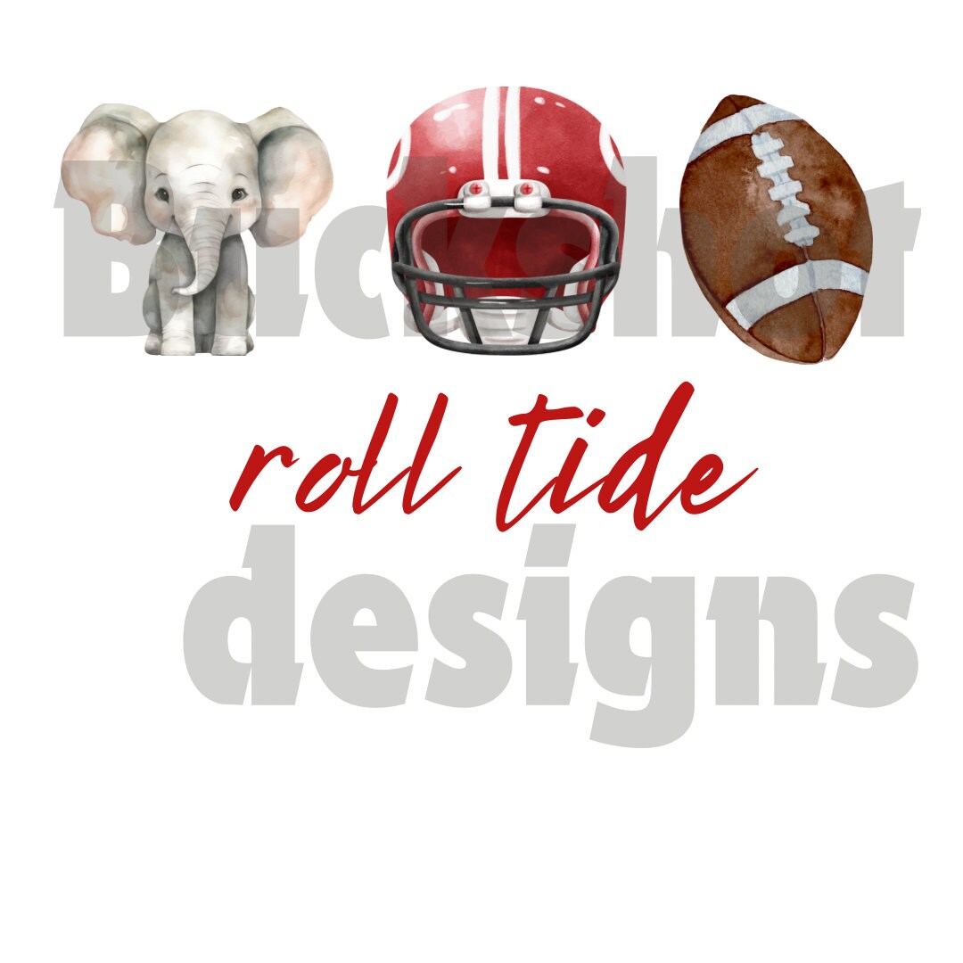 Alabama Football Kids Png Design Football Preppy Game Day Tshirt ...