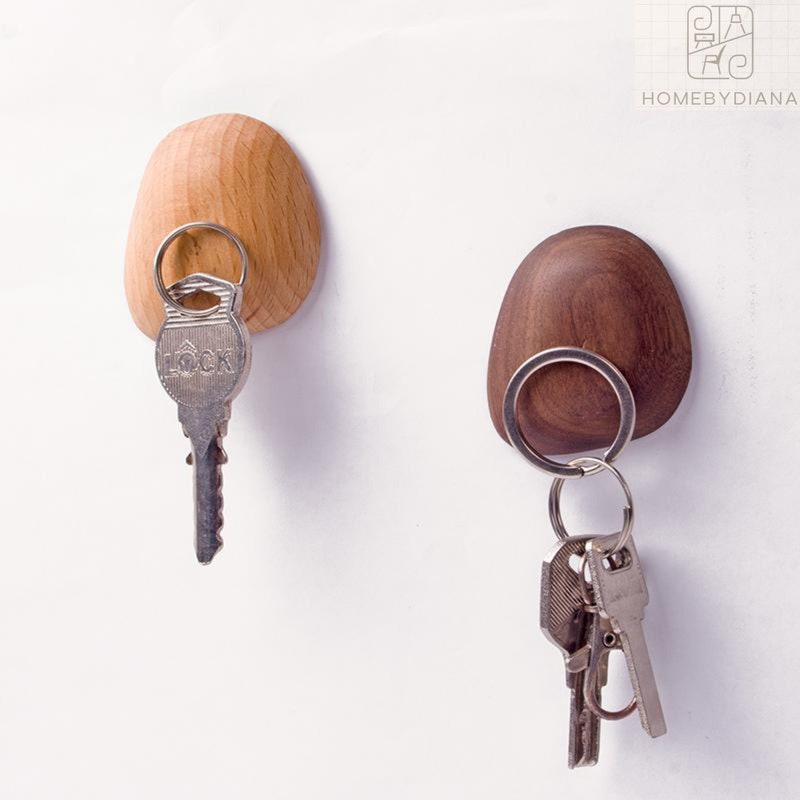 Wooden Key Wall Holder - Etsy