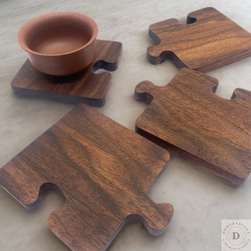 Puzzle Coasters - Etsy