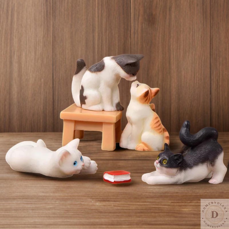 Cute Cat Figurine - Etsy