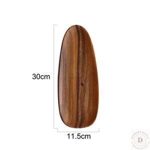 Irregular Wooden Tray Oval | Rustic Charcuterie Wooden Plates | Cheese ...