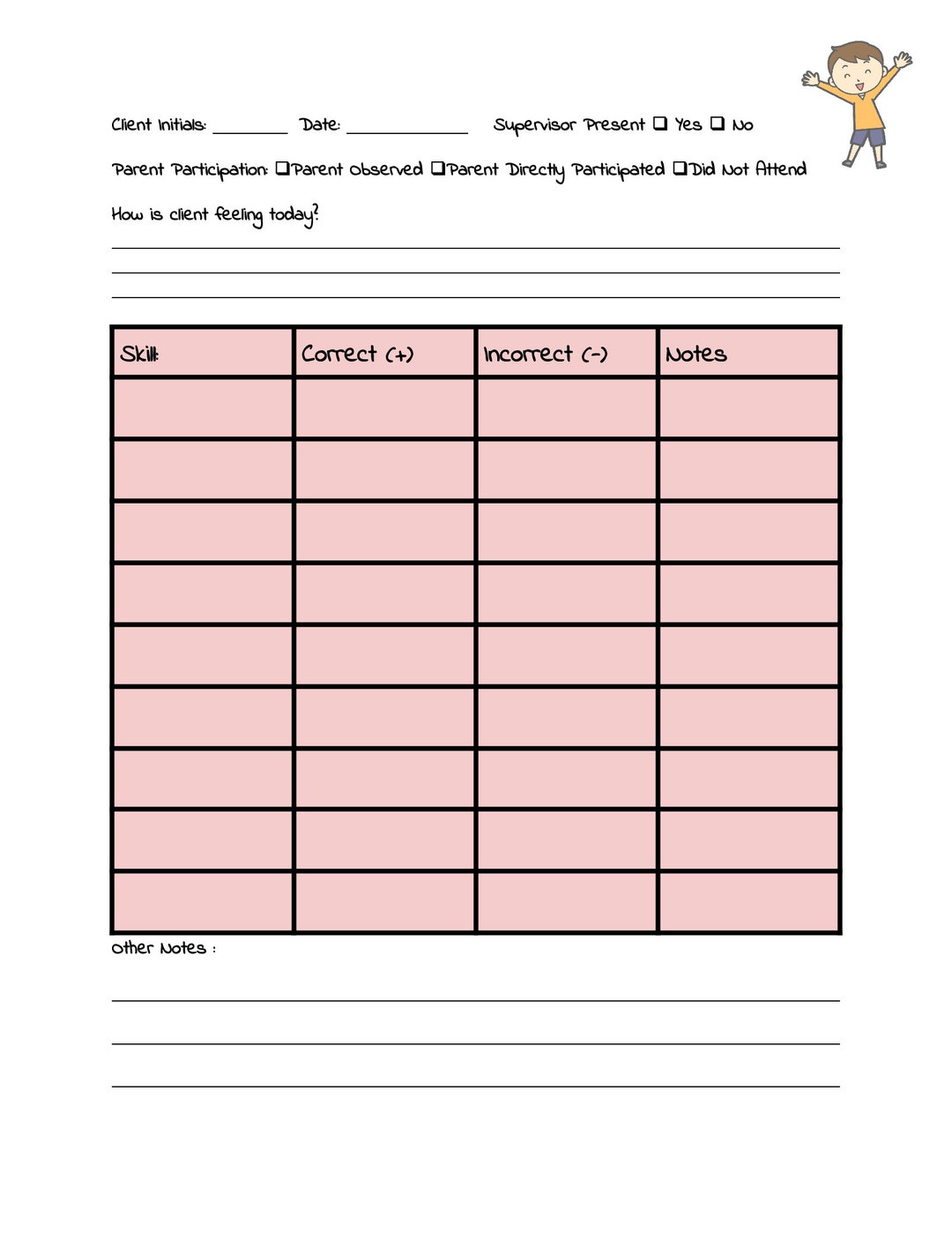 RBT Session Notes - Etsy