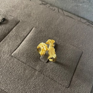 Phoenix Ring, 14K Real Gold Fire Bird Ring, Mythology Ring for Best ...