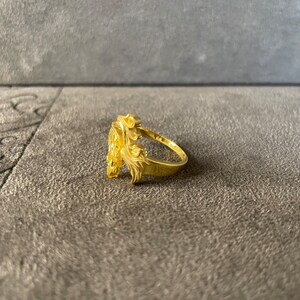 Phoenix Ring, 14K Real Gold Fire Bird Ring, Mythology Ring for Best ...