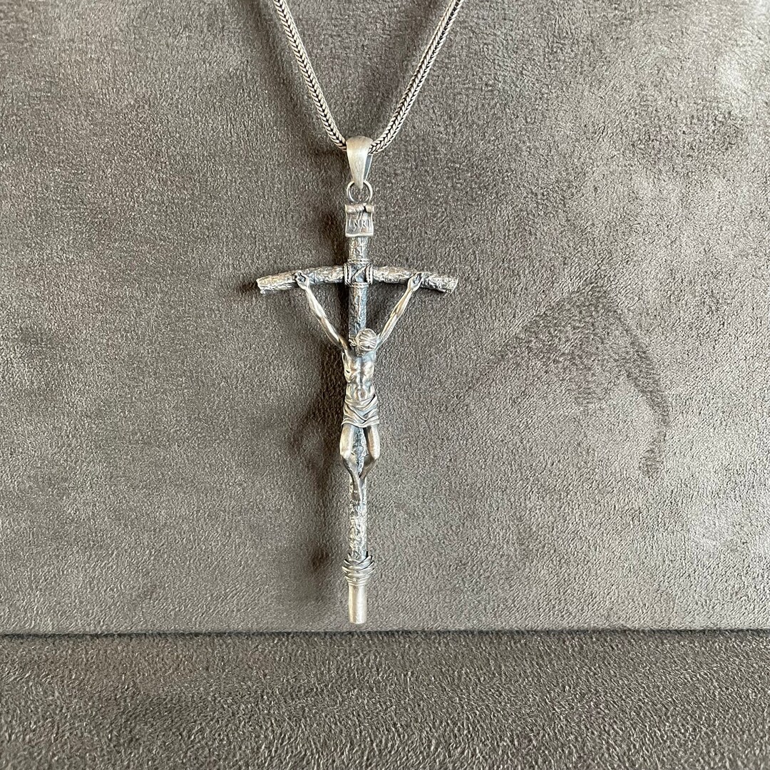 Cruxifix Jesus Cross Pendant, Jesus Cross Necklace, Religious Gifts ...