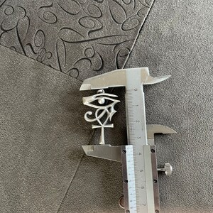 Eye of Horus and Ankh Necklace, Sterling Silver Pagan Necklace, Gift ...