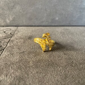 Phoenix Ring, 14K Real Gold Fire Bird Ring, Mythology Ring for Best ...