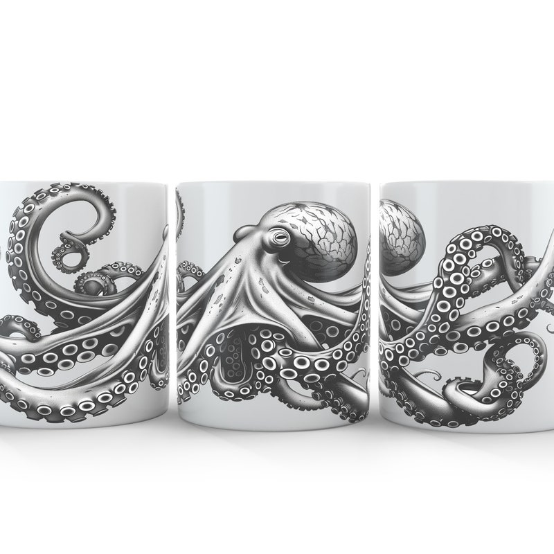 Octopus Mugs - Etsy