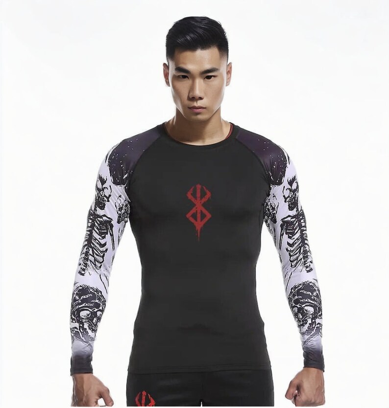 Berserk-themed Anime Dry Fit Compression Set Long Sleeve Shirt and ...