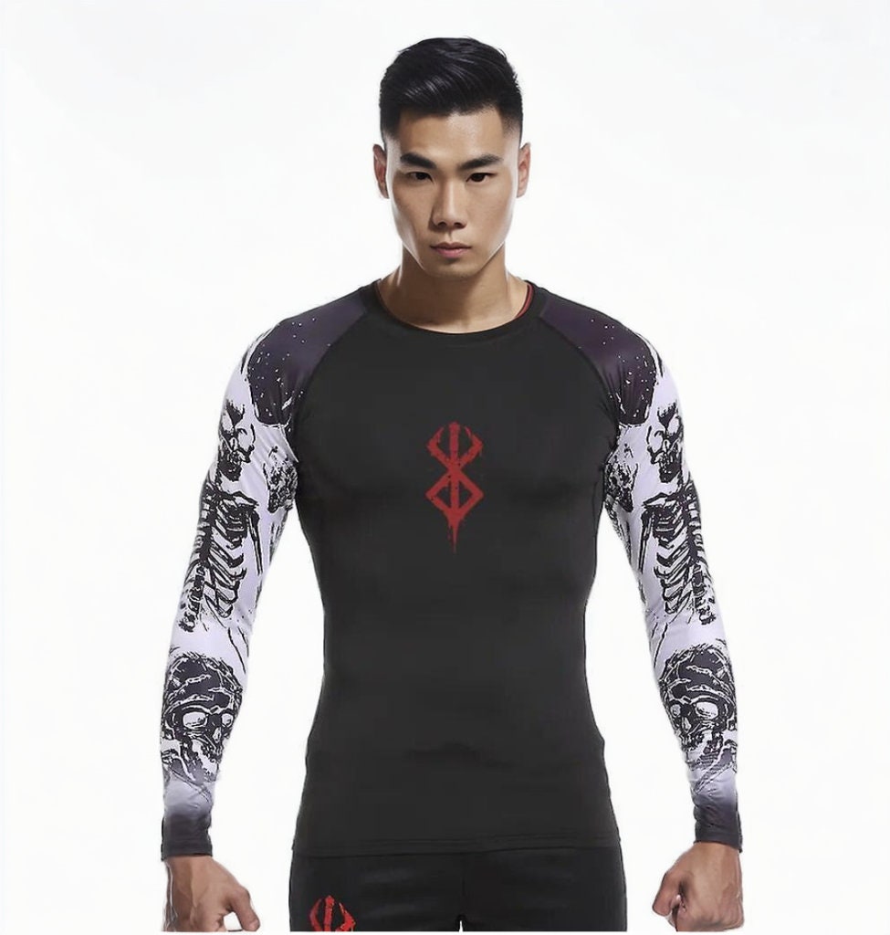 Berserk-themed Anime Dry Fit Compression Set Long Sleeve Shirt and ...