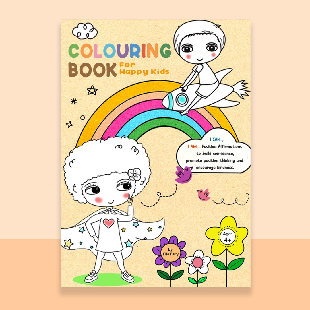 Affirmation Colouring Book | Self-esteem Colouring Book for Kids ...