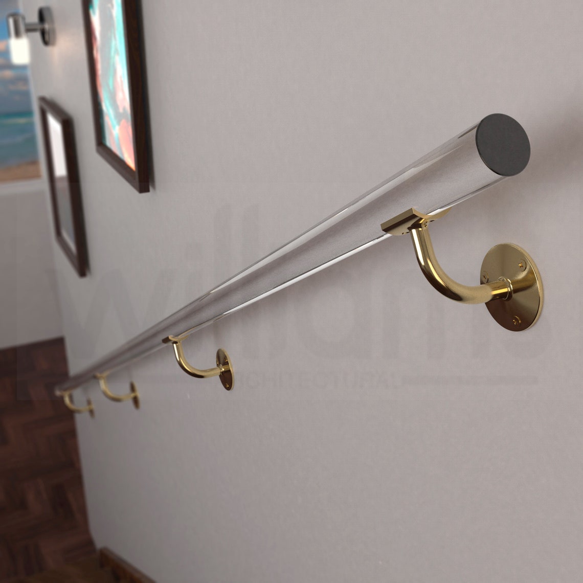Lucite Handrail Kit With Saddle Bracket - Etsy