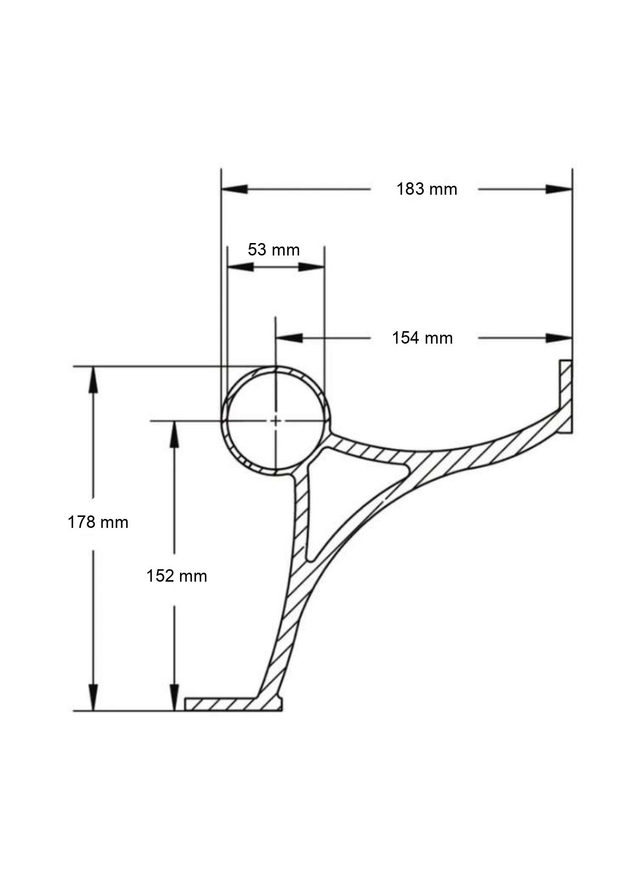 Antique Copper Bar Foot Rail Kit | Combination Bracket | Flush End Cap ...