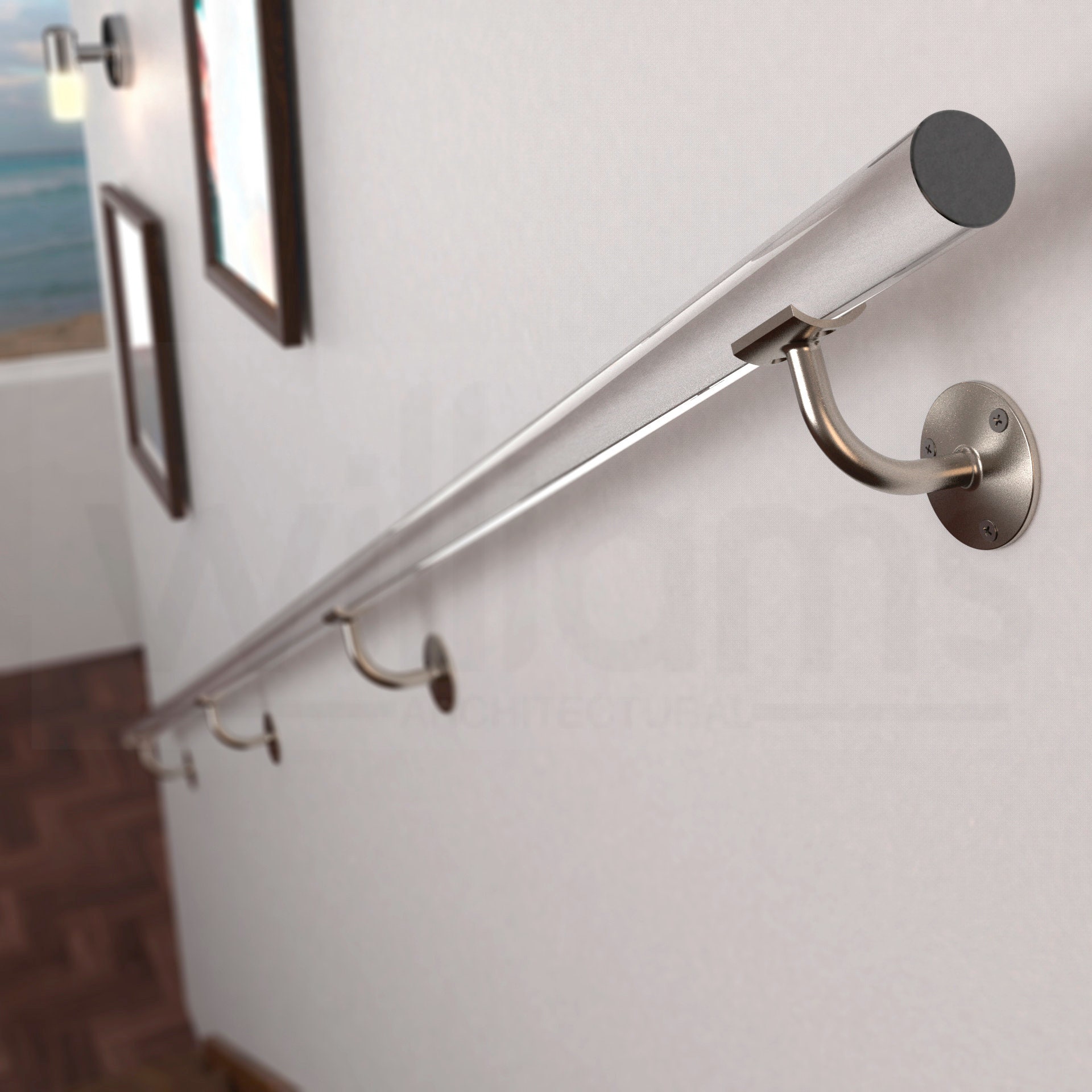 Lucite Handrail Kit With Saddle Bracket - Etsy