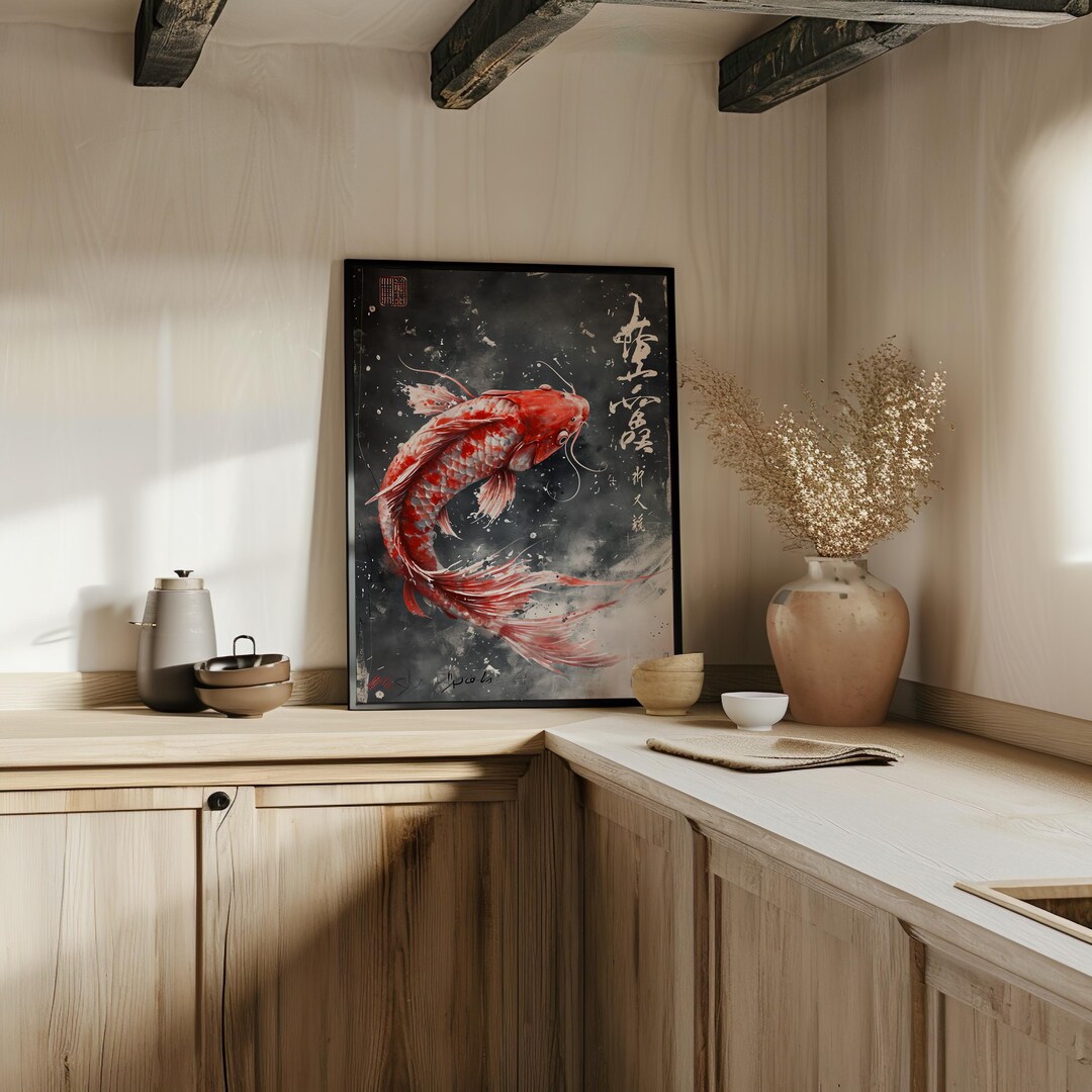 Photorealistic Anime Koi Fish Art | Watercolor Airbrush Painting ...