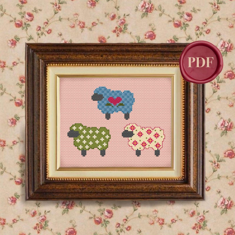 Sheep Cross Stitch - Etsy