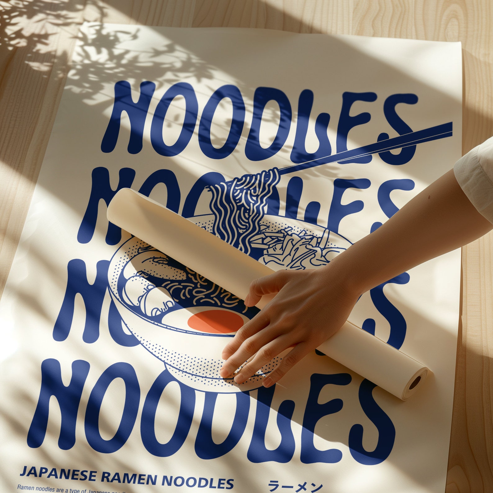 Japan Art ︳japanese Ramen Noodle Poster ︳kitchen Wall Art Food Poster ...