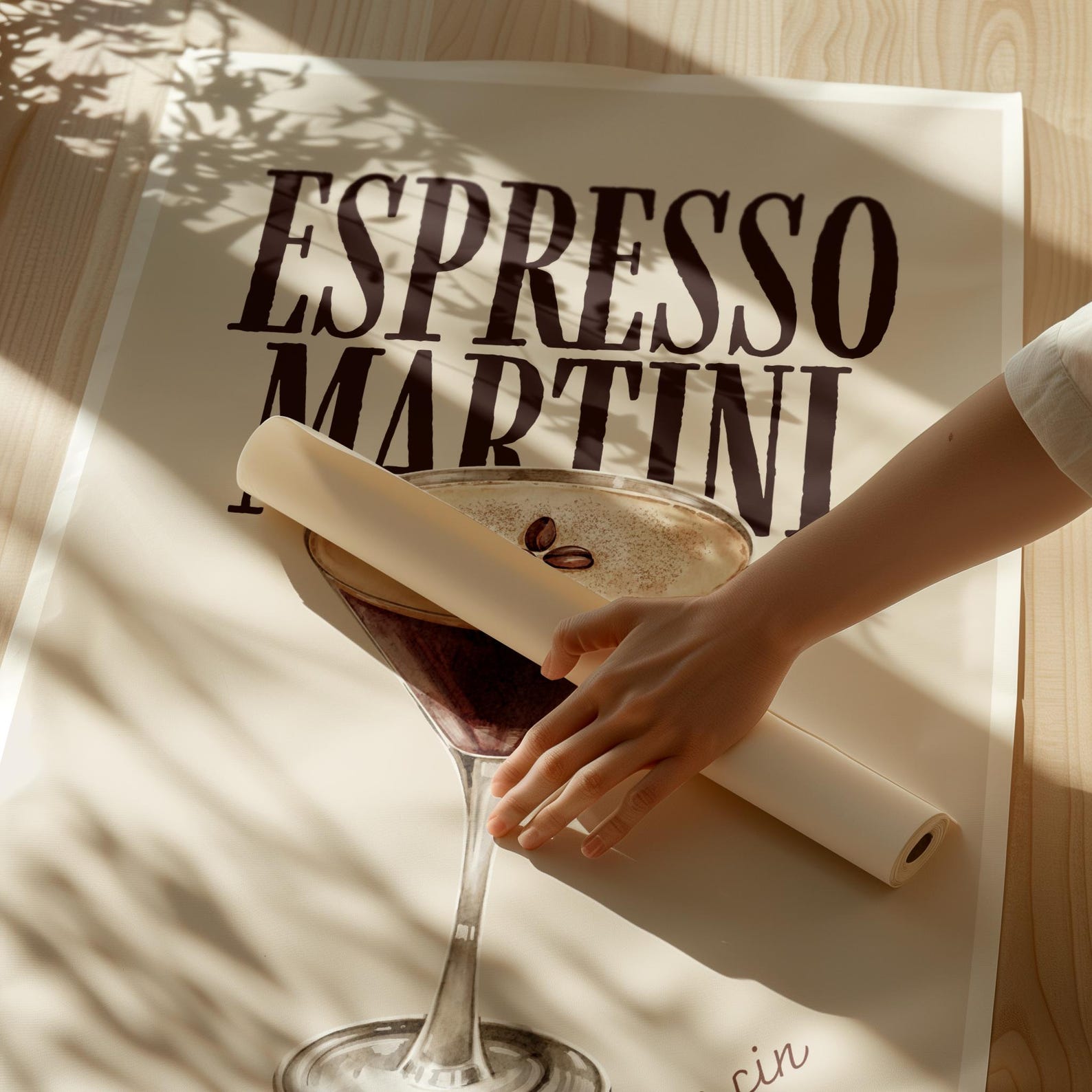 Espresso Martini Poster Coffee Martini Wall Decor Home Bar Decor ...