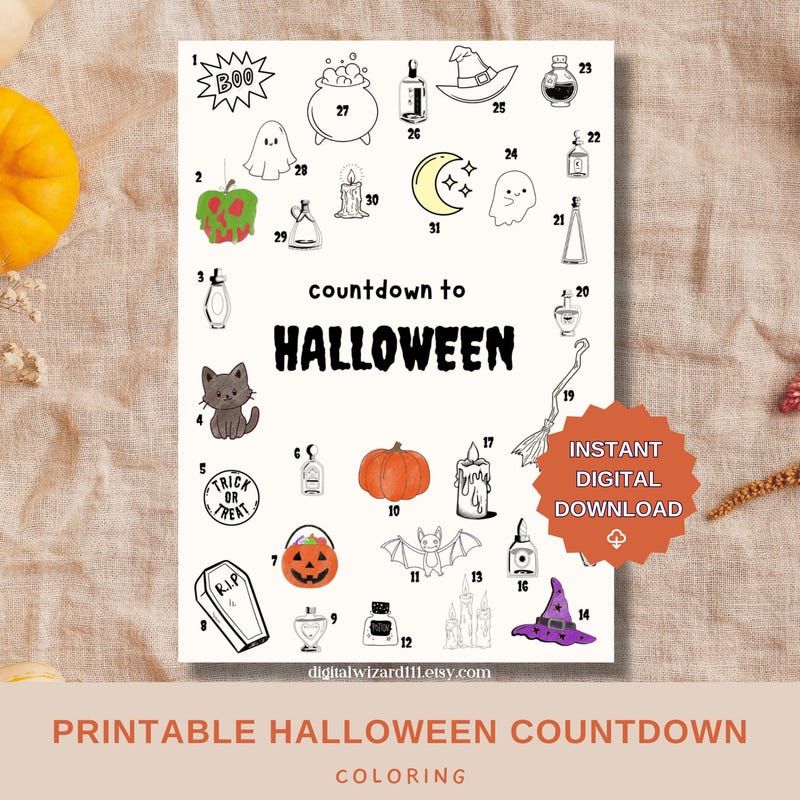 Halloween Countdown - Etsy