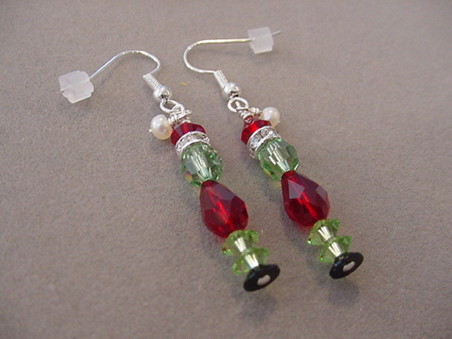 Crystal GRINCH EARRINGS Christmas Jewelry Made With Swarovski - Etsy