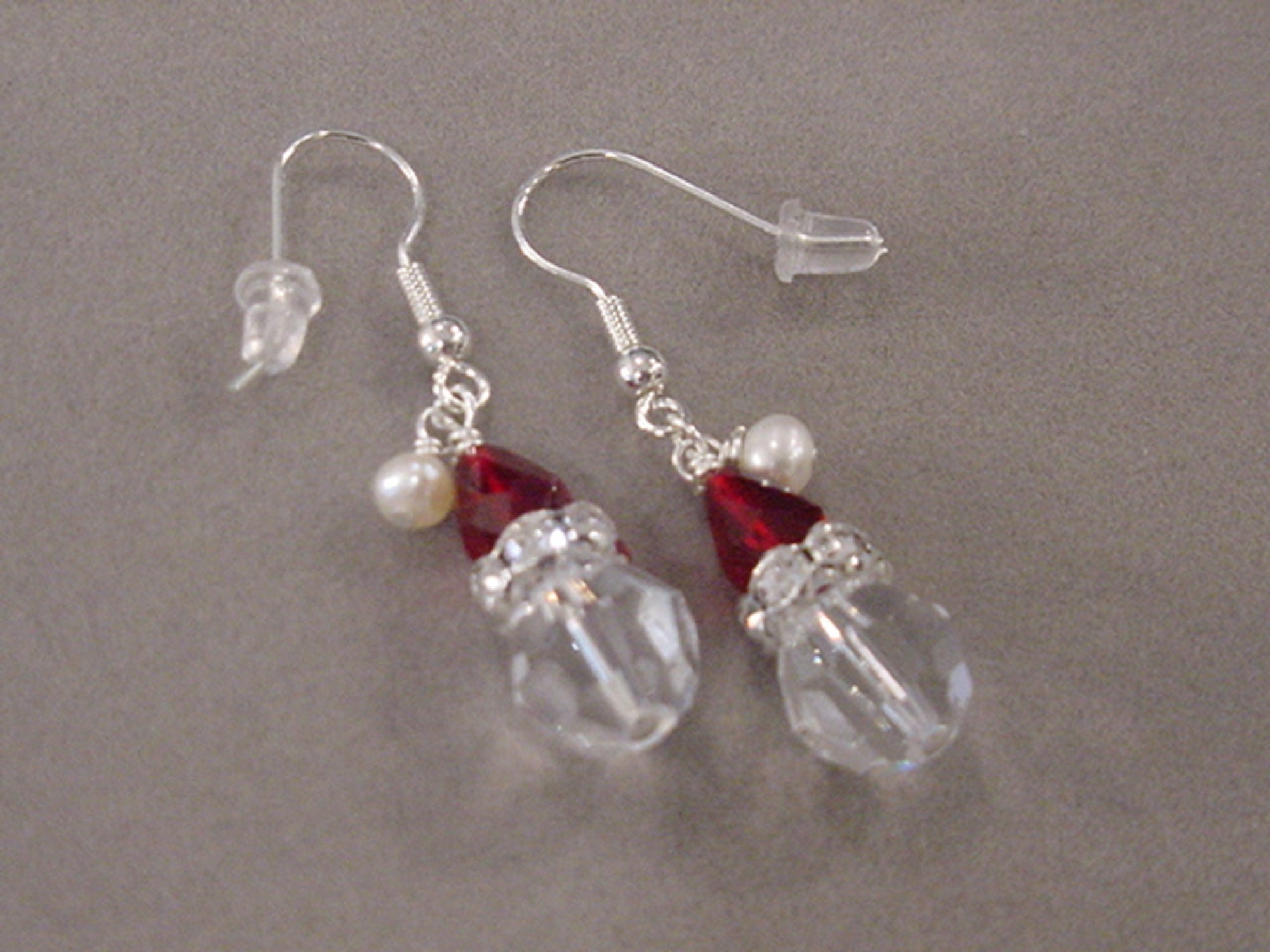 Crystal SANTA EARRINGS Santa Claus Earrings Made With Austrian Crystals ...