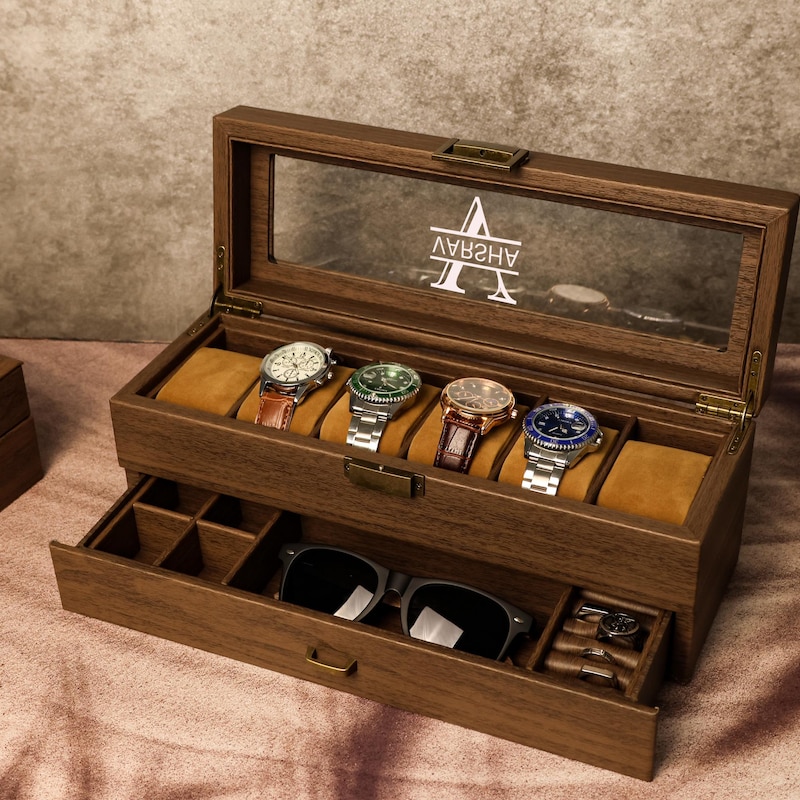 Anniversary Custom Watch Box - Etsy UK