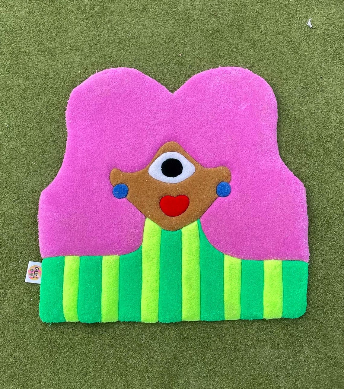 Cyclops Woman Rug / 100% Handmade Rug / Tufted Wall Decor, 3d Tufted ...