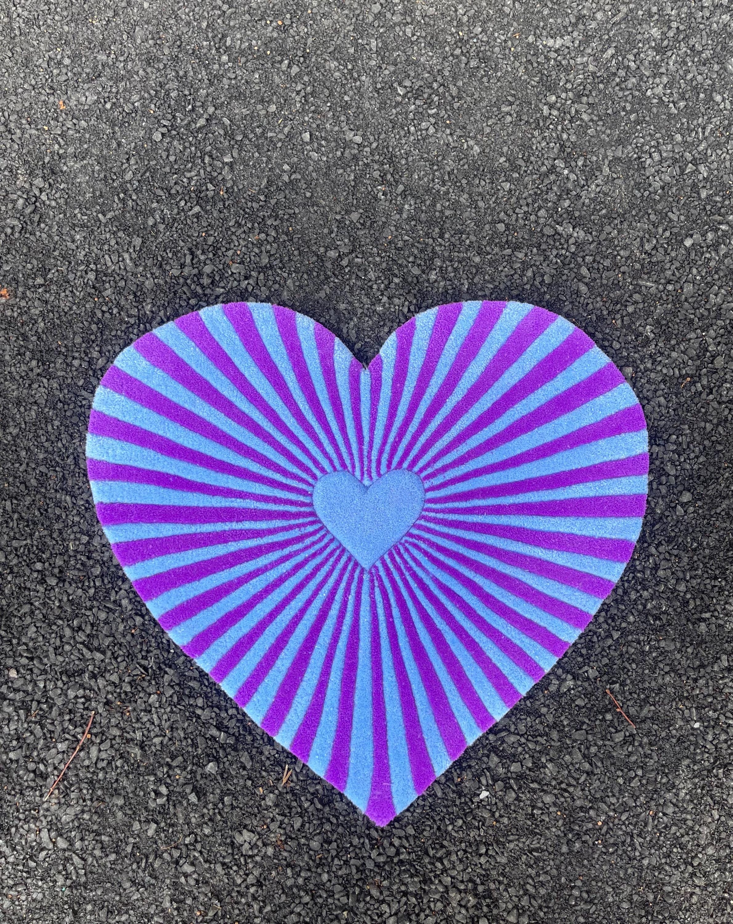 Tufted Heart Rug / 3d Custom Rug / 100% Handmade Gift , Valentine Day ...