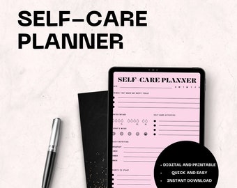 Self-care Planner, Self Care Checklist, Mindfulness Journal, Personal ...