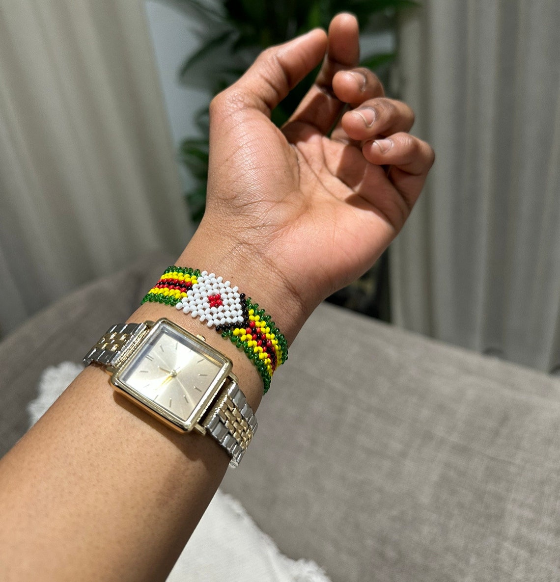 Zimbabwe Flag Bracelet • Custom Bracelets • Personalized Birthday Gift ...