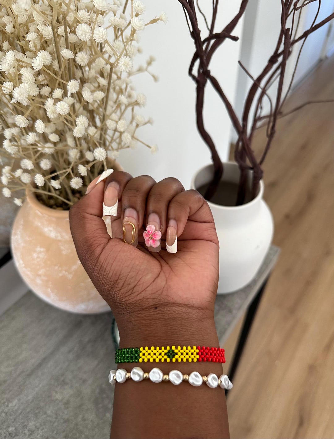 Senegal Flag Slim Bracelet • Custom Slim Bracelets • Personalized ...