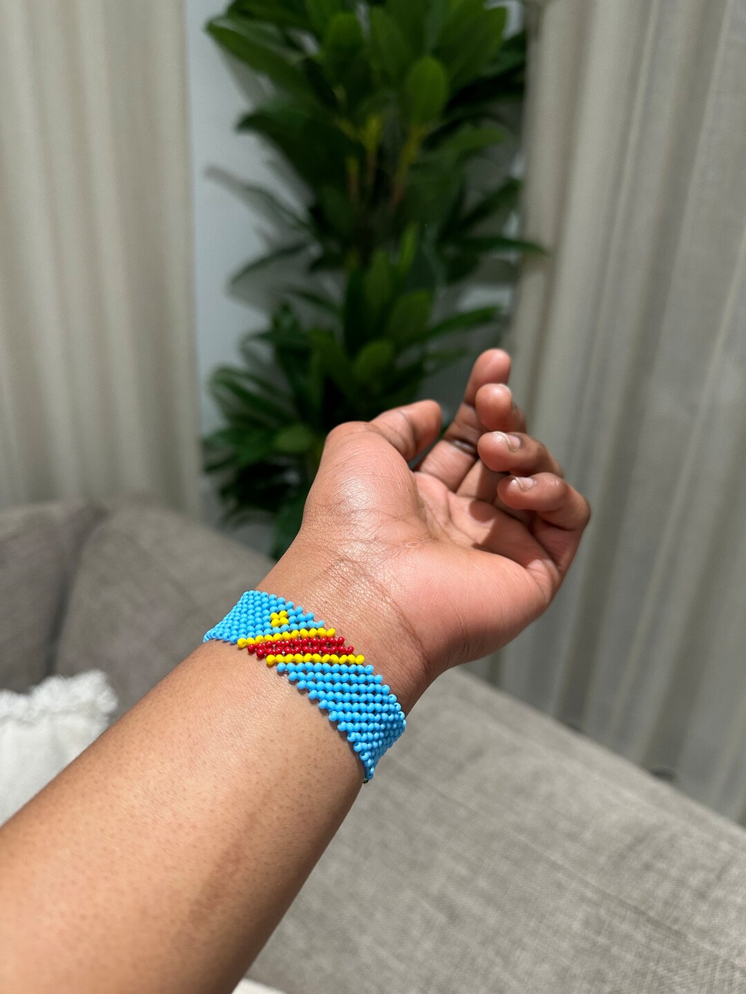 D.R.C Congo Flag Bracelet Custom Bracelets Personalized Birthday Gift ...