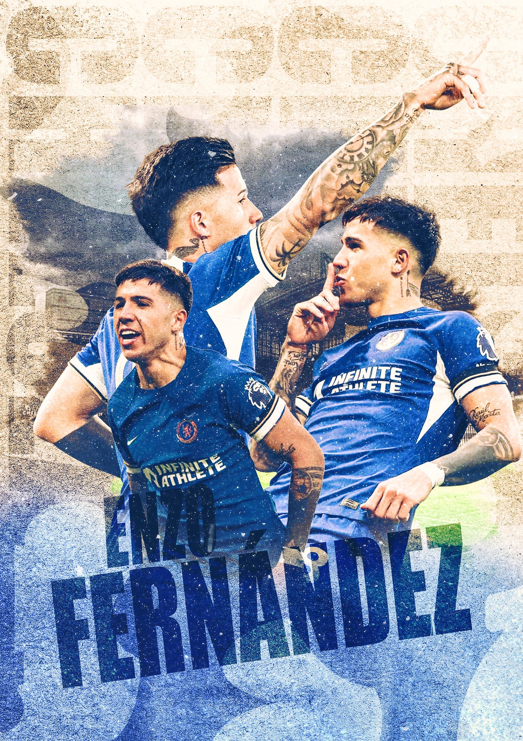 Enzo Fernández Digital Poster, Digital Art, Graphic Design, Prints, Art ...