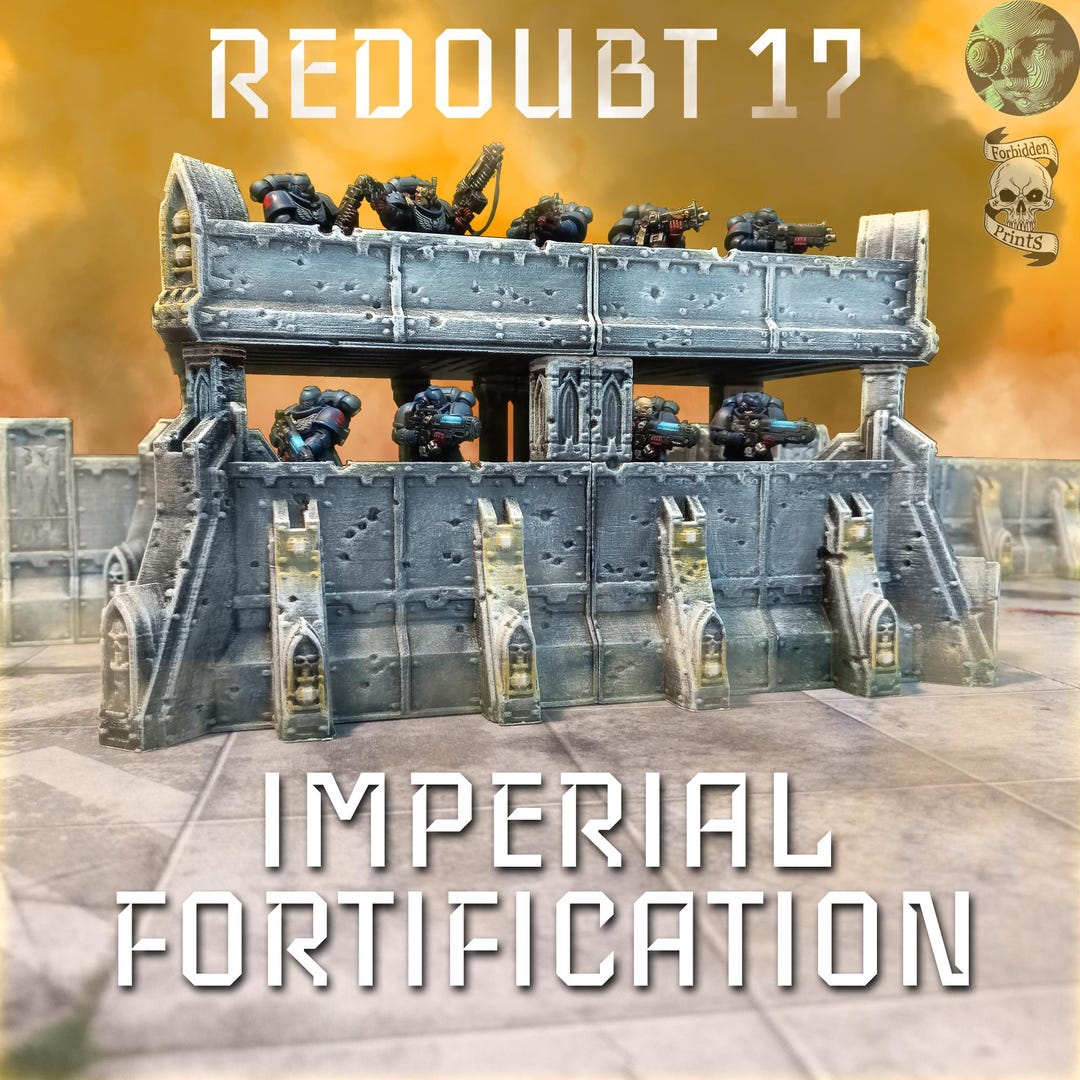 Redoubt 17 Modular Imperial Fortifications for Tabletop Gaming - Etsy
