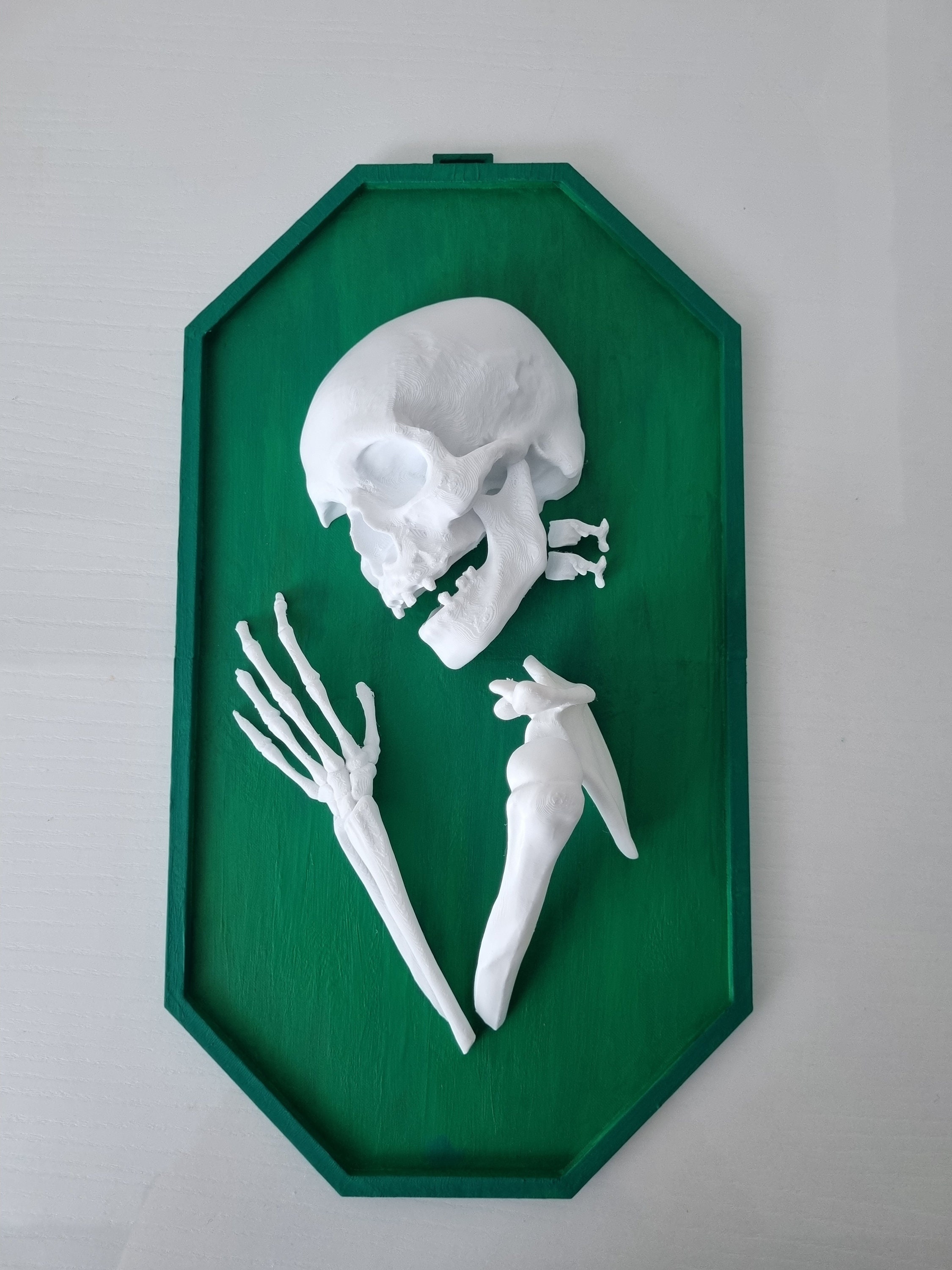3D Printed Skeleton Wall Decor Unique Halloween Decoration, Gothic Home ...