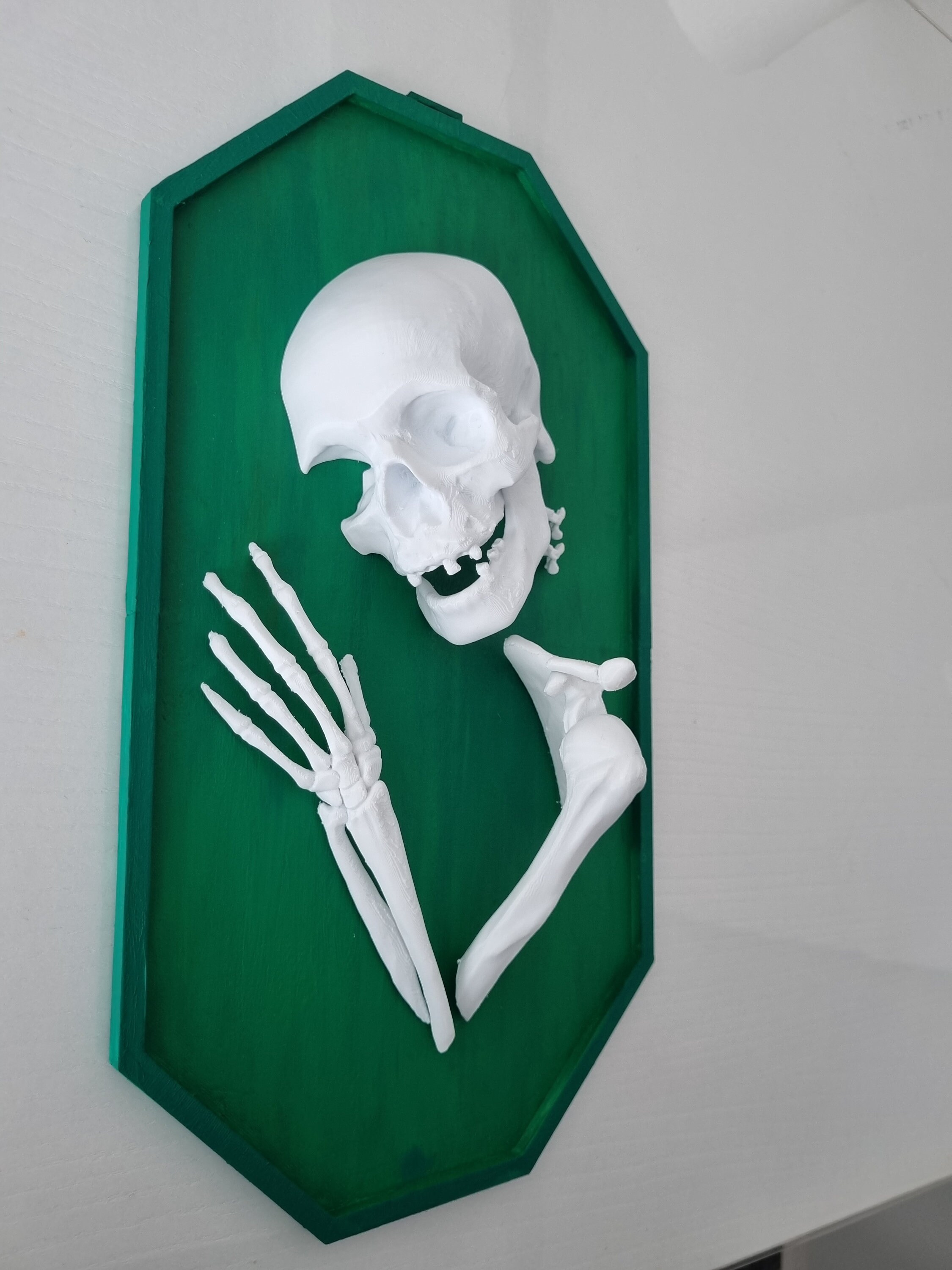 3D Printed Skeleton Wall Decor Unique Halloween Decoration, Gothic Home ...